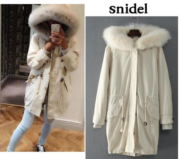 2015秋冬 snidel スナイデル ファーモッズコート／白(コート)｜売買されたオークション情報、yahooの商品情報をアーカイブ公開 - オークファン（aucfan.com）
