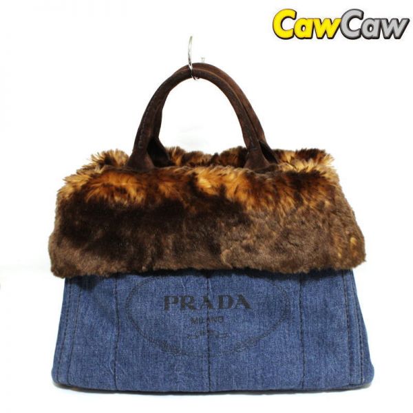 プラダ エコファー デニム カナパ トート バッグ BN2182 PRADA(トートバッグ)｜売買されたオークション情報、yahooの商品情報をアーカイブ公開 - オークファン（aucfan.com）