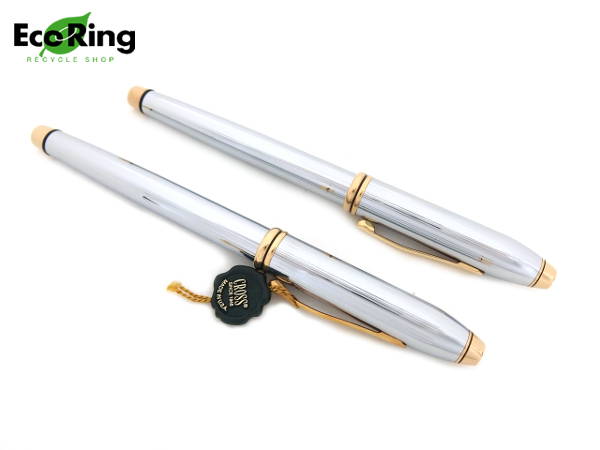 1円 クロス 文字幅F 万年筆 計2点セット シルバー色 EL513(万年筆一般)｜売買されたオークション情報、yahooの商品情報を ...