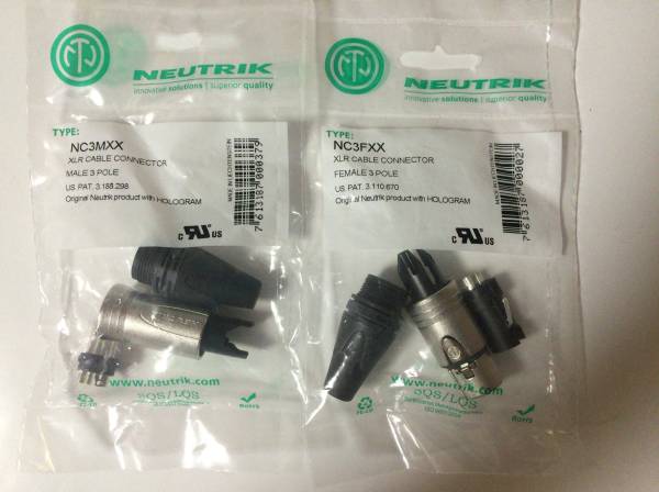 NEUTRIK ノイトリック / NC3FXX+NC3MXX10セット(ケーブル、コネクター)｜売買されたオークション情報、yahooの商品 ...