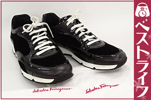 1円 フェラガモ ランニングシューズ スニーカー 8EE 黒系 靴(男性用)｜売買されたオークション情報、yahooの商品情報をアーカイブ公開 ...