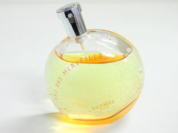 57/ エルメス 香水 EAU DES MERVEILLES 100ml HERMES(エルメス)｜売買されたオークション情報、yahooの商品情報をアーカイブ公開 - オークファン ...