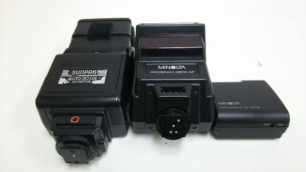 MINOLTA PROGRAM 2800 AF D 314i SUNPAK auto 30DX Ci3609-039(その他)｜売買された ...