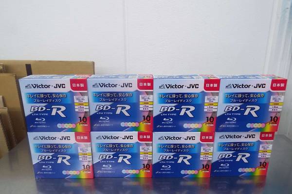 Victor JVC ブルーレイディスク BD-R 25GB 10枚入り 8パック LTH TYPE BV-R130SX10 ×パック 80枚 ...