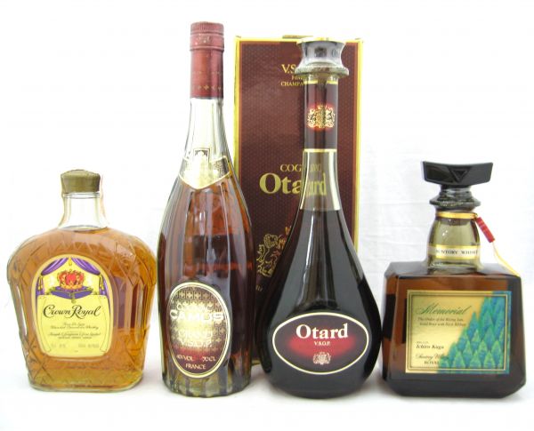 Otard VSOP/SUNTORY WHISKY ROYAL 12年/CAMUS GRAND VSOP/Crown Royal オタール ...