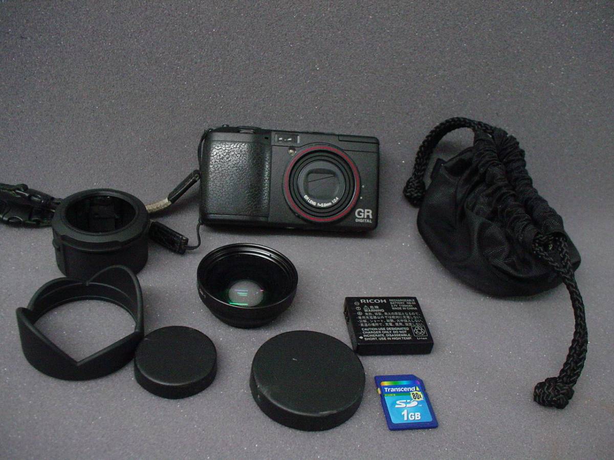 r083 RICOH リコー GR DIGITAL GH-1 / 0.75xGW-1(コンパクトカメラ)｜売買されたオークション情報 ...