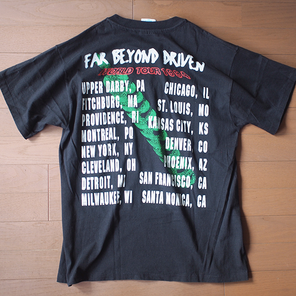 パンテラ Tシャツ 94年製 ビンテージ pantera 90s far beyond driven metallica slayer guns レッチリ マキシマム(Tシャツ)｜売買された ...