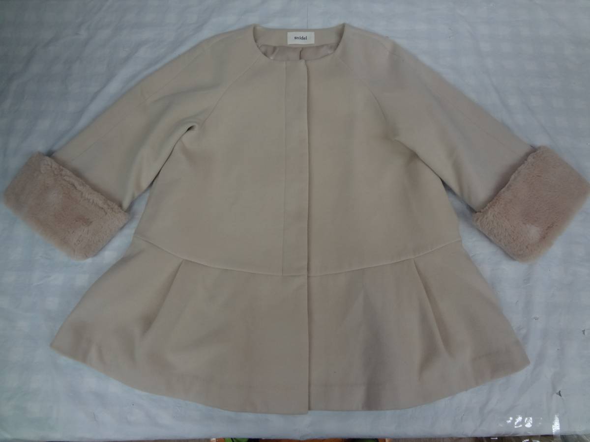9/snidel/スナイデル/レディース/コート/アウター/ベージュ/フリーサイズ/ファー/1円(Lサイズ)｜売買されたオークション情報、yahooの商品情報をアーカイブ公開 - オークファン ...
