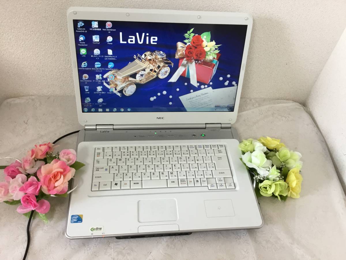 NEC LaVie LL730/T 最新Win10 定番の32bit 大画面液晶 DVD作成 無線 Wi-Fi Office2013搭載(15 ...