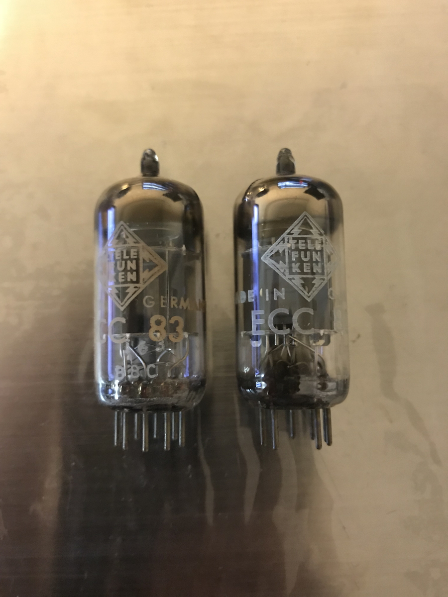 TELEFUNKEN テレフンケン ECC83 12AX7 ペア 箱付き 真空管(真空管)｜売買されたオークション情報、yahooの商品情報をアーカイブ公開 - オークファン（aucfan.com）