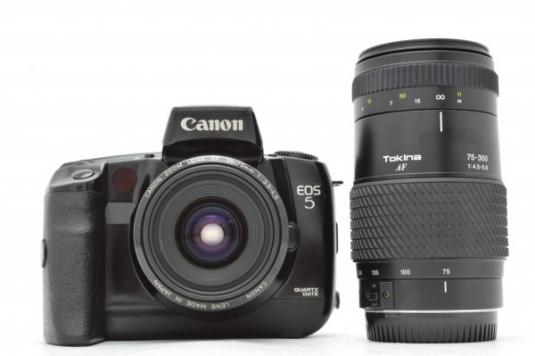 Canon キヤノン EOS 5QD + EF 35-70mm F3.5-4.5 + Toking AF 75-300mm F4.5-5.6 ...