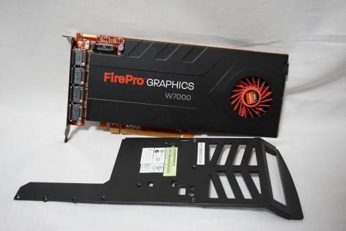 ACUBE AMD FirePro W7000 4GB GDDR5 PCIe3.0×16 DP1.2×4ポート 4K60Hz出力 補助電源6 ...