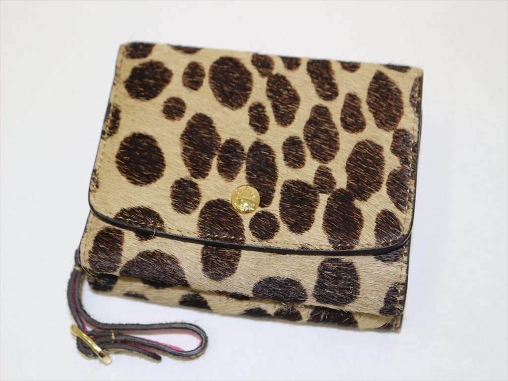 同様 Helena MORPHO ヘレナモルフォ 小銭入れ有り 財布 本革 コンパクト財布 ハラコ×ピンク オ965(二つ折り財布（小銭入れ ...