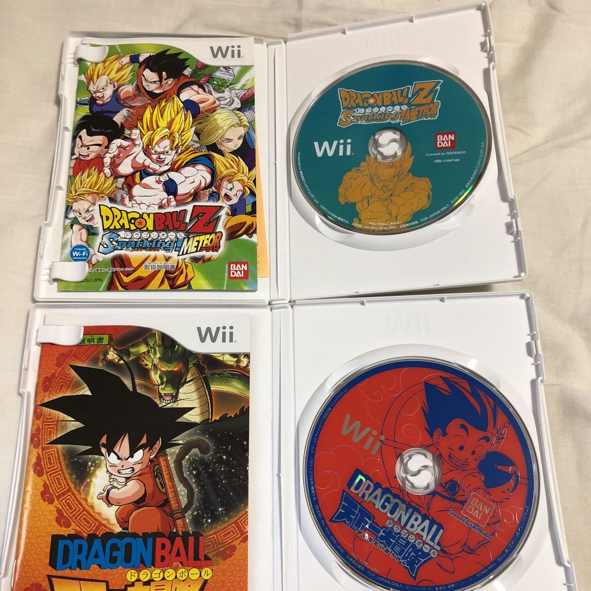 W423★即決★ ドラゴボールZスパーキングメテオ ドラゴンボール天下一大冒険 セット★動作確認済★Wii ソフト★｜Wii