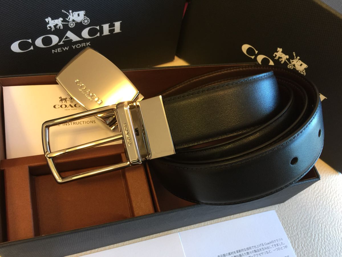 COACH 正規品 メンズレザー3点セット リバーシブルベルト F65185(服飾小物)｜売買されたオークション情報、yahooの商品情報を ...