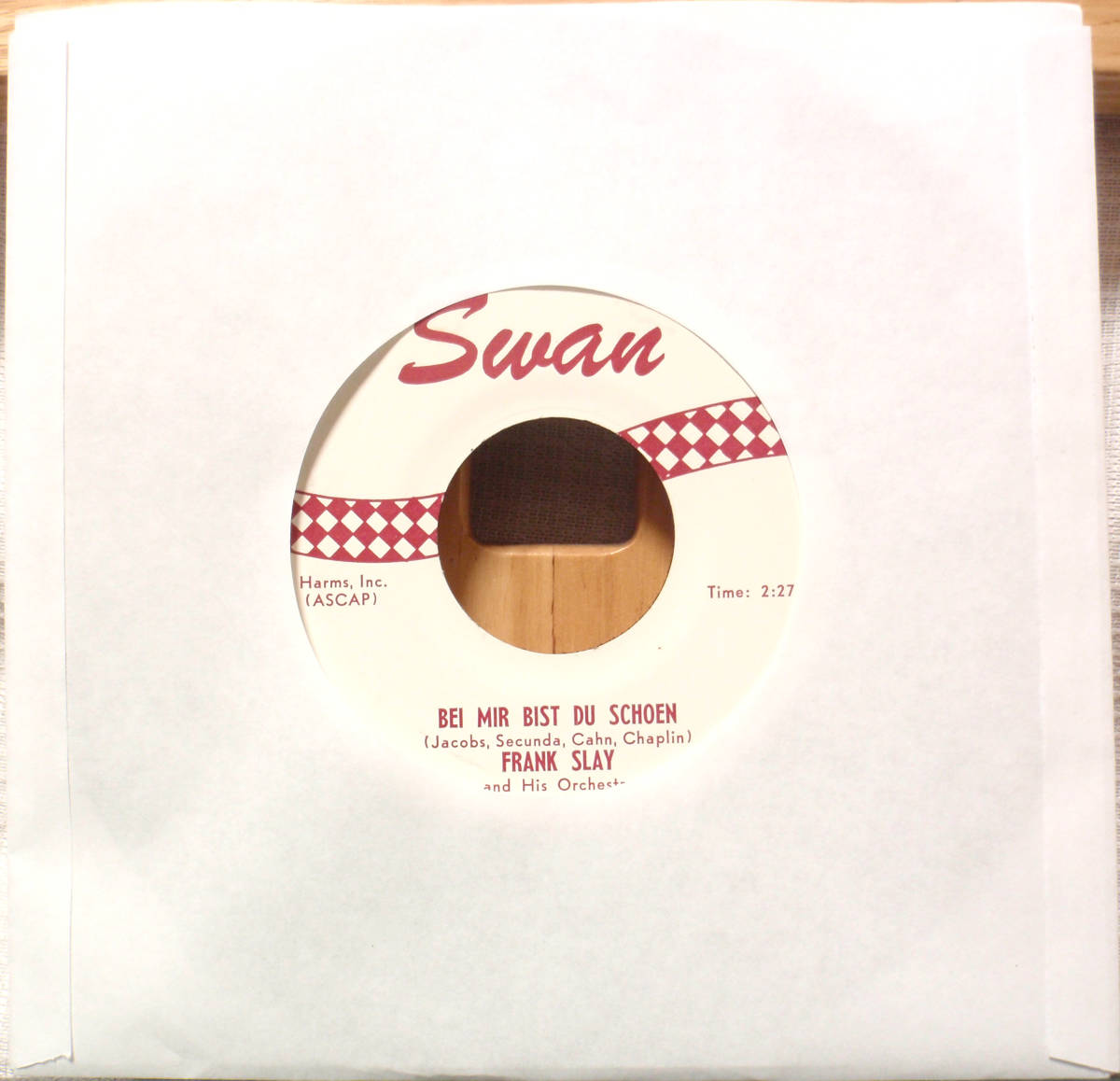 試聴レア 7inch. 極上SWINGカバー FRANK SLAY/素敵なあなた BEI MIR BIST DU SCHOEN jazz ...