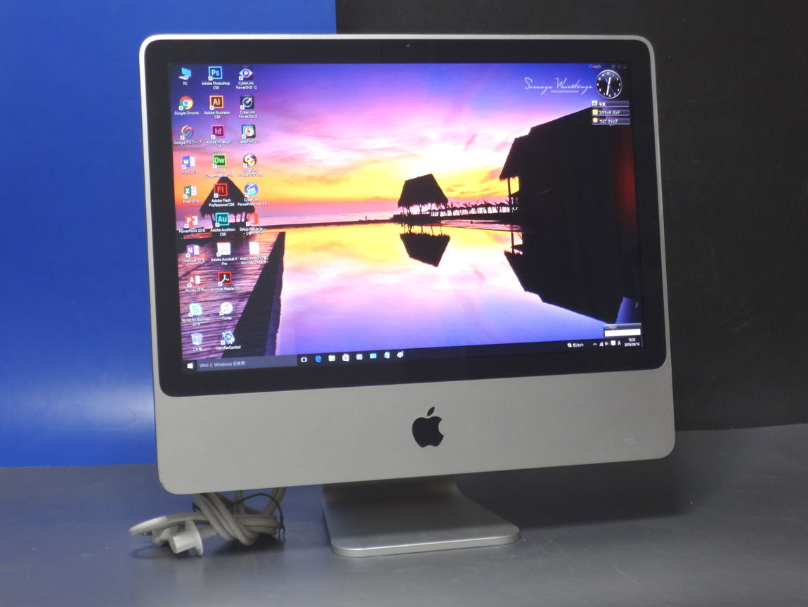 iMac A1224 Mid 2007 ダブルOS：ダブルCS6&Office2016：20インチ液晶 Mac OS X EI Captian / Windows 10 Pro/Core2 2 ...