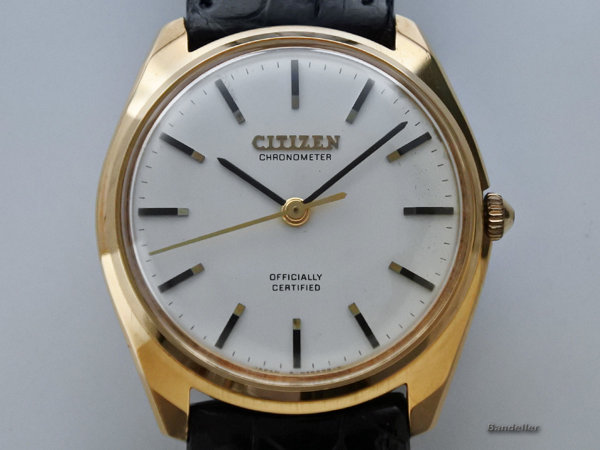 シチズン クロノメーター CITIZEN CHRONOMETER OFFICIALLY CERTIFIED 18K金無垢 4-020723 22石 稼動確認済(その他)｜売買されたオークション ...