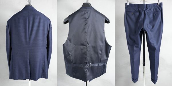 スーツセレクト 最高級 3ピース スーツ NAVY A4 セットアップ 10HH6106 EE04(Mサイズ)｜売買されたオークション情報、yahooの商品情報をアーカイブ公開 ...