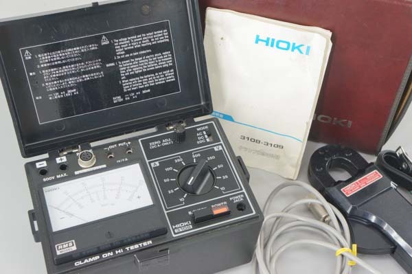 JUNK HIOKI 3108 CLAMP ON Hi TESTER 取扱説明書 9001付 クランプオンハイテスター ST1757032 ...