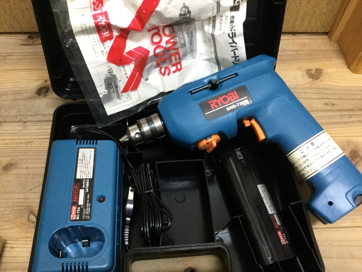 保管品 RYOBI リョービ BHD-720R 充電式ドライバードリル ④(本体)｜売買されたオークション情報、yahooの商品情報を ...