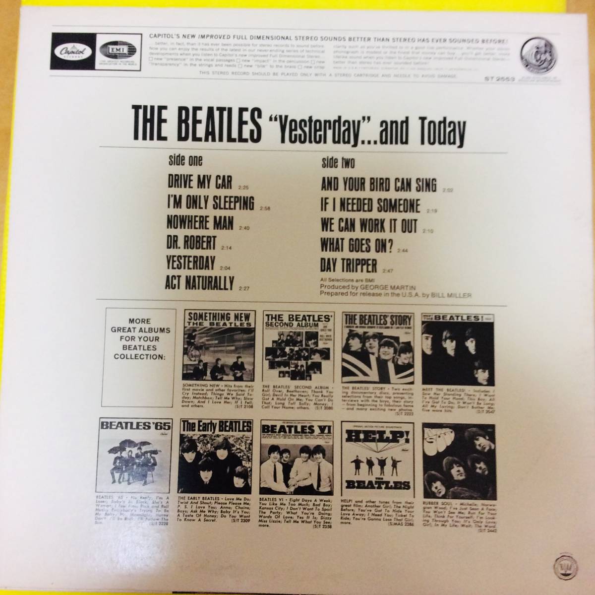 THE BEATLES YESTERDAY AND TODAY US オレンジ(Beatles, The)｜売買されたオークション情報 ...