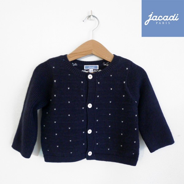 フランス高級子供服 JACADI 1-2才 点模様柄ニットカーディガン(110（105～114cm）)｜売買されたオークション情報、yahooの商品情報をアーカイブ公開 - オークファン ...