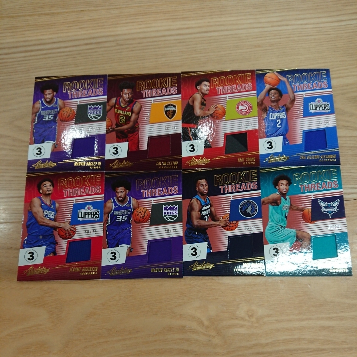2018-19 Panini Absolute Rookie Threads 75シリ Marvin Bagley Ⅲ Collin ...