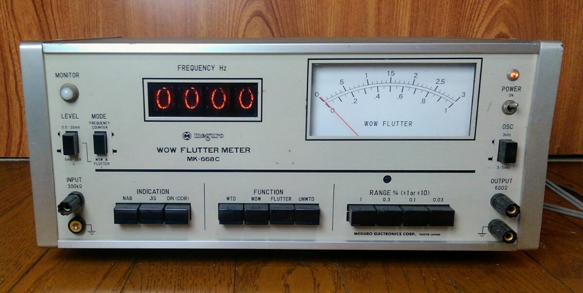 メグロ ワウフラッター メーター MK-668C ニキシー管(その他)｜売買されたオークション情報、yahooの商品情報をアーカイブ公開 - オークファン（aucfan.com）