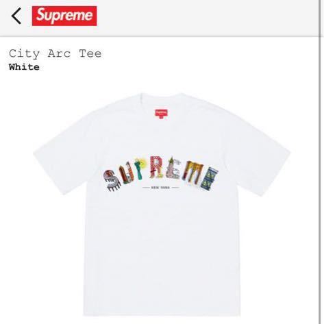 19ss Supreme City Arc Tee White L シュプリーム Tシャツ T-shirt(Lサイズ)｜売買されたオークション ...