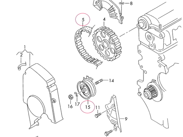 VW ゴルフプラス ニュービートル タイミングベルトキット(INA製) ウォーターポンプ 3点セット 06A109119C ...