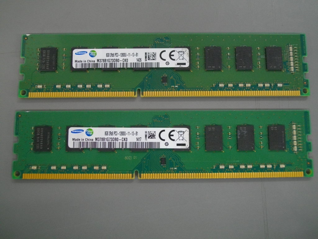 SAMSUNG DESK用 8GB PC3-12800U MM 2枚SET 郵便可 91689(8GB)｜売買されたオークション情報 ...