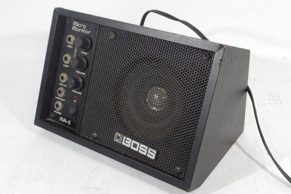 KO89 ローランド BOSS/ボス Micro Monitor マイクロモニター MA-5 通電OK アンプ内蔵スピーカー 送:/80 ...