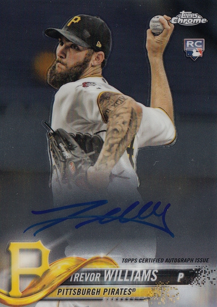 TREVOR WILLIAMS Auto 2018 TOPPS CHROME 直筆サイン/直書き RC AUTO Autographed ...