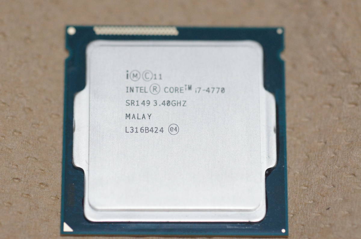 Core i7 4770 SR149 3.40GHz Haswell FCLGA1150ソケット(Core i7)｜売買されたオークション情報 ...