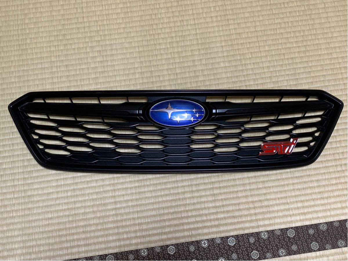 スバル インプレッサ スポーツ G4 フロントグリル マットブラック オールペン STI エンブレム 付 GT GK 現行 純正 グリル 黒 ...