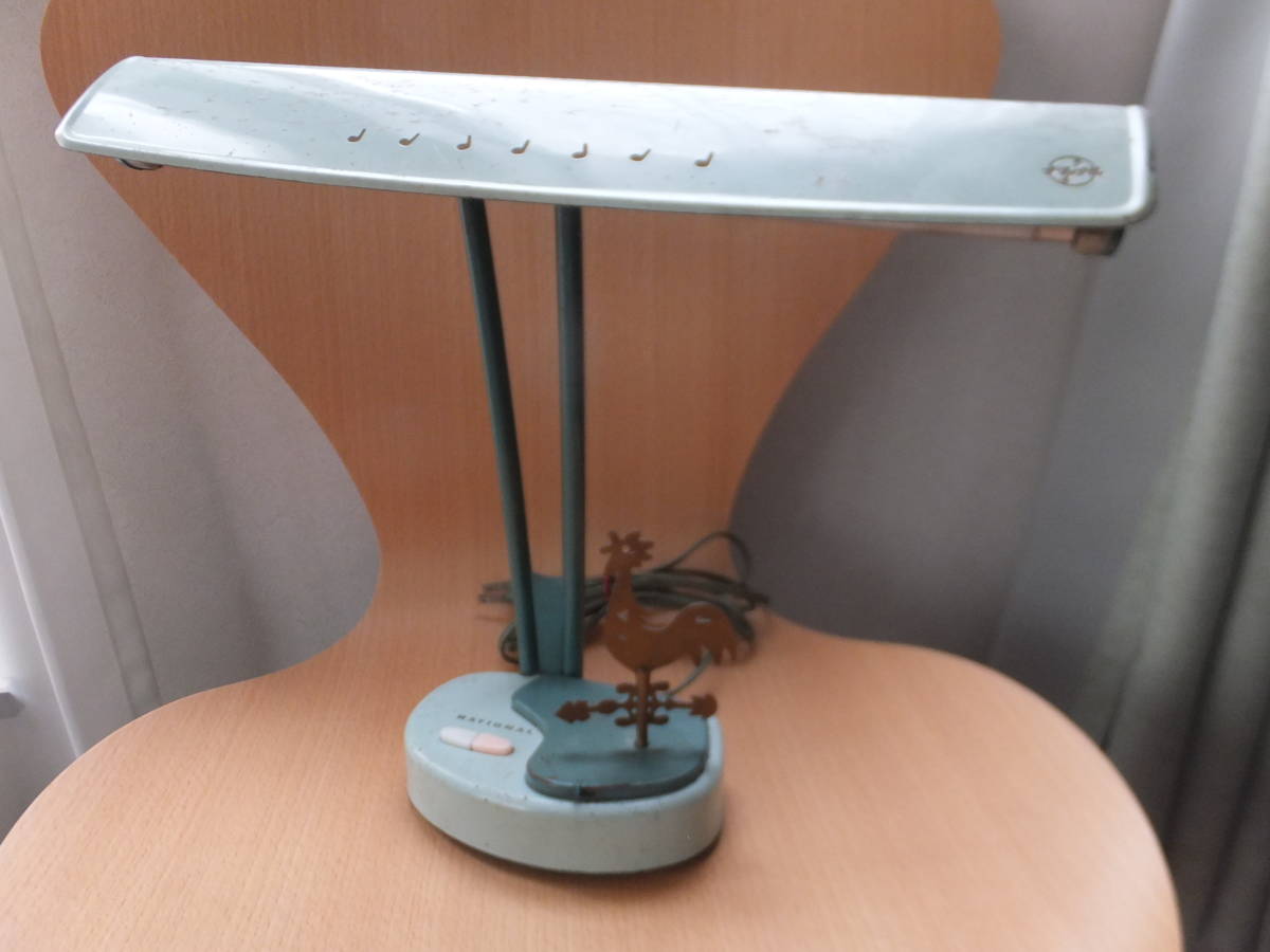 NATIONAL 蛍光灯スタンド 珍しいオルゴール付き風見鶏デザイン FS-112 現状ジャンク(照明)｜売買されたオークション情報 ...