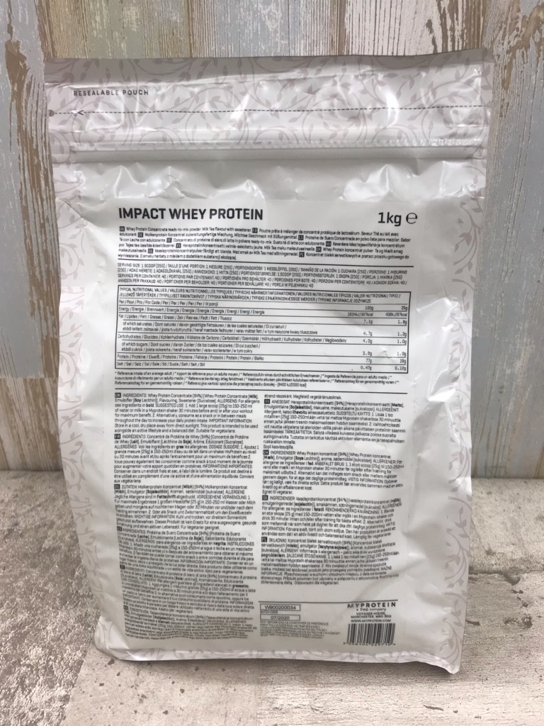 ys105-222 MY PROTEIN マイプロテイン IMPACT WHEY PROTEIN インパクト ホエイプロテイン ミルクティー 1kg 2個セット(1.0kg～)｜売買された ...