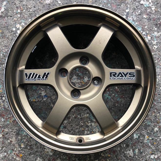 RAYS VOLK RACING TE37C レイズ ボルクレーシング 15×6.5J 4H100 +35 品 2本(社外品)｜売買された ...