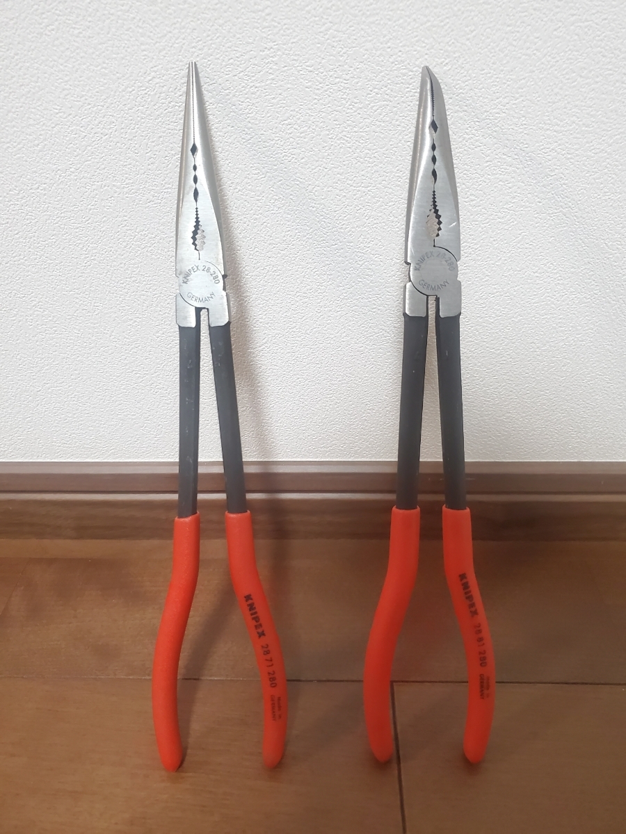 KNIPEX クニペックス ロングリーチニードルノーズプライヤー ベント ストレート 28-280(ロングノーズプライヤー)｜売買されたオークション情報、yahooの商品情報をアーカイブ公開 ...