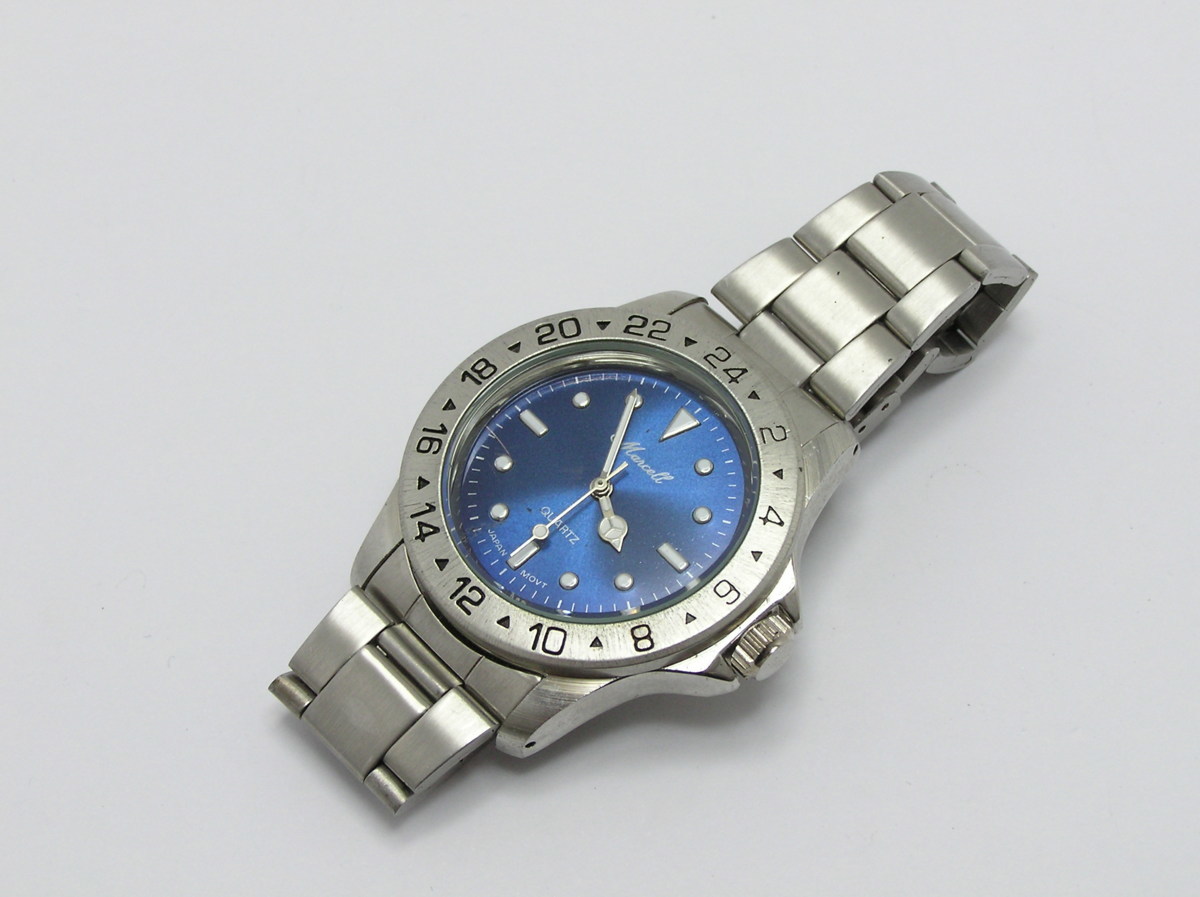 ハローカメラ 4429 Mancell マンセル クォーツ メンズ JAPAN MOVT 腕時計 電池交換済み 生活防水(3針（時、分、秒 ...