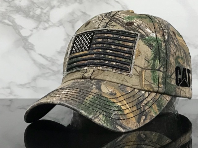 品 76E お洒落 Caterpillar CAT キャタピラー 迷彩柄 キャップ 帽子 REALTREEウット系迷彩柄のコットン素材 57 ...