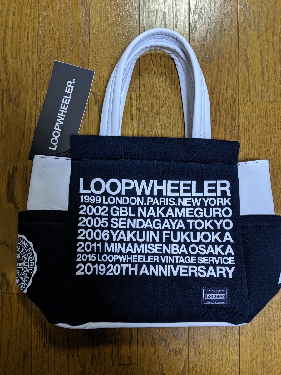 LOOPWHEELER PORTER謹製 20周年記念小トートバッグ ネイビー ループウィラー ポーター BEAMS(トートバッグ)｜売買されたオークション情報、yahooの商品情報を ...