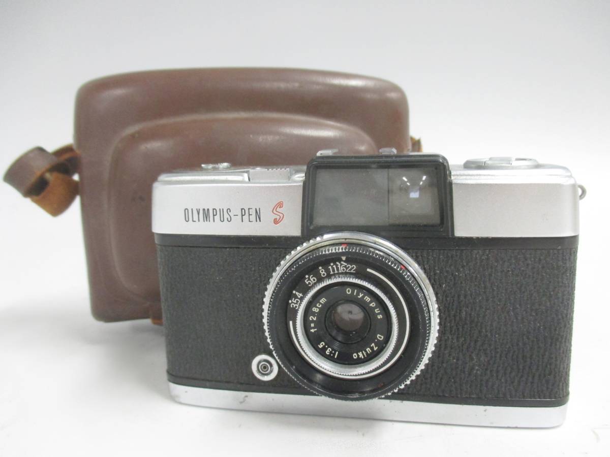 13 33-201148-03 A OLYMPUS-PEN S オリンパス ペン フィルム カメラ D.Zuiko 1:3.5 f=2.8cm ...