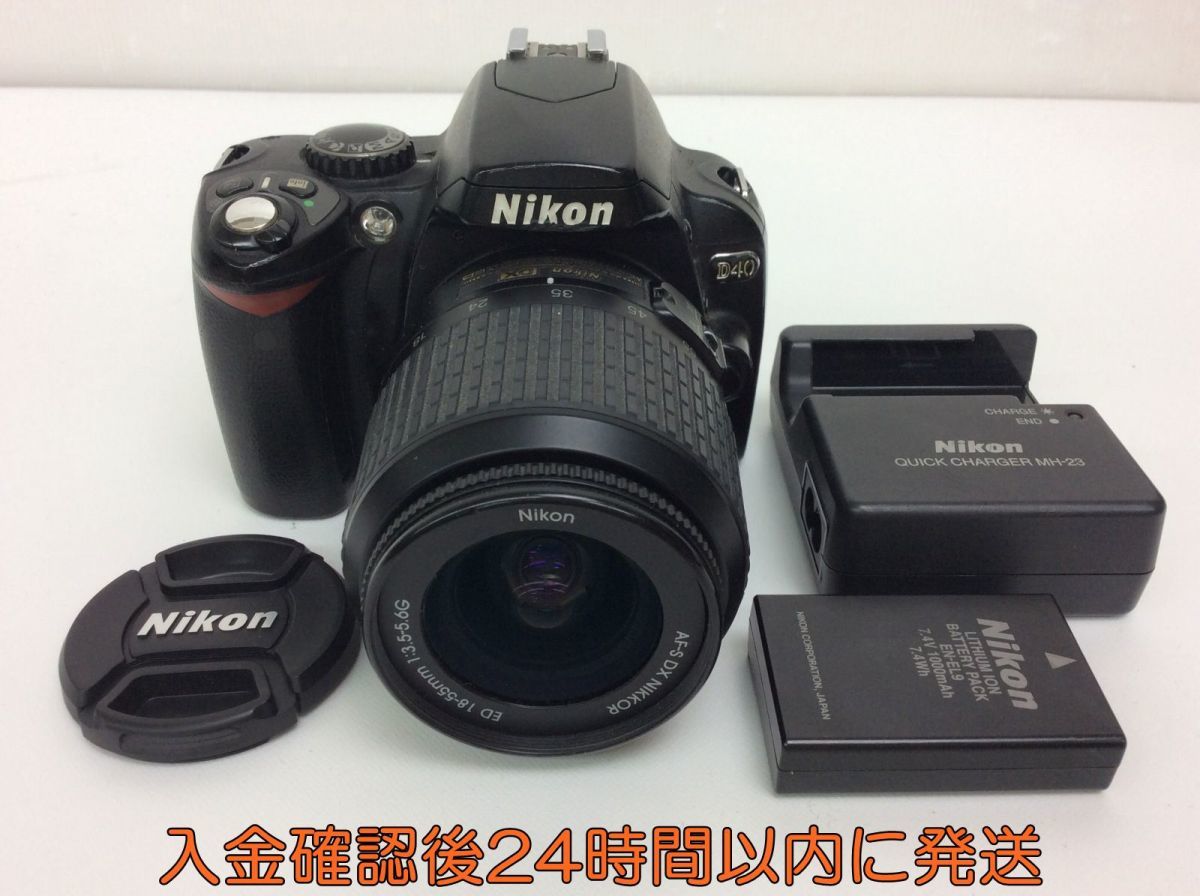 ニコン Nikon D40 デジタル一眼レフカメラ DX AF-S NIKKOR 18-55mm レンズ セット EC54-106jy/F3 ...