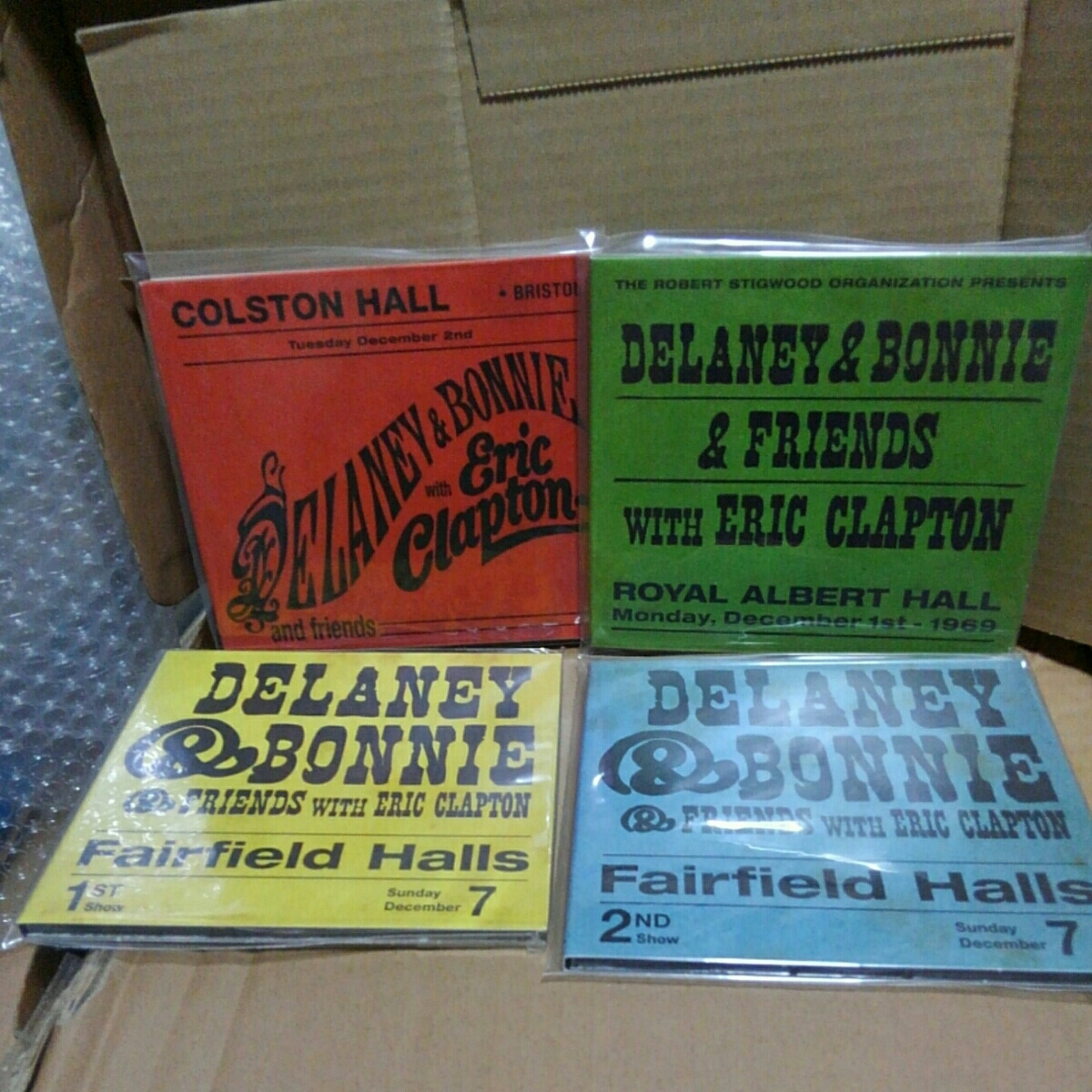 4CD BOX+1CD Delaney & Bonny & Friends ON TOUR WITH ERIC CLAPTON RHINO ...