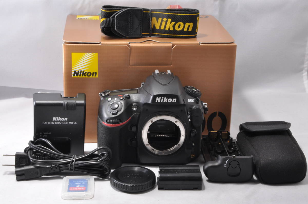 極 NIKON ニコン D800 ボディ 3630万画素 SDカードつき Y6N19-236-7(ニコン)｜売買されたオークション情報、yahooの商品情報をアーカイブ公開 - オークファン ...