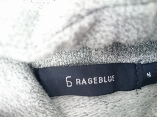 ＜レターパック発送＞RAGE BLUE レイジブルー メンズ 英字プリント 裏起毛 プルオーバーパーカー M グレー(レイジブルー)｜売買されたオークション情報、yahooの商品情報を ...