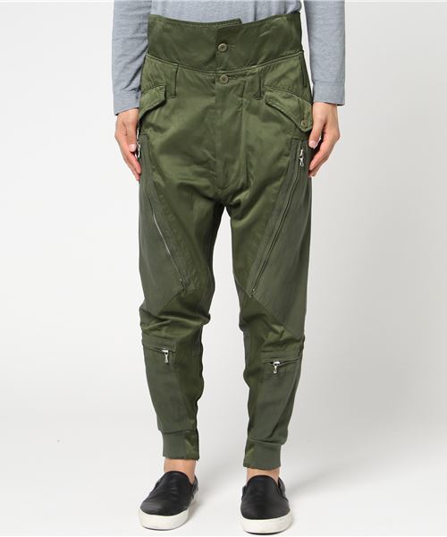 JULIUS ユリウス 2017-2018AW PILOT PANTS PAM7 パイロットパンツ サイズ2 サルエルジップミリタリーパンツ ...