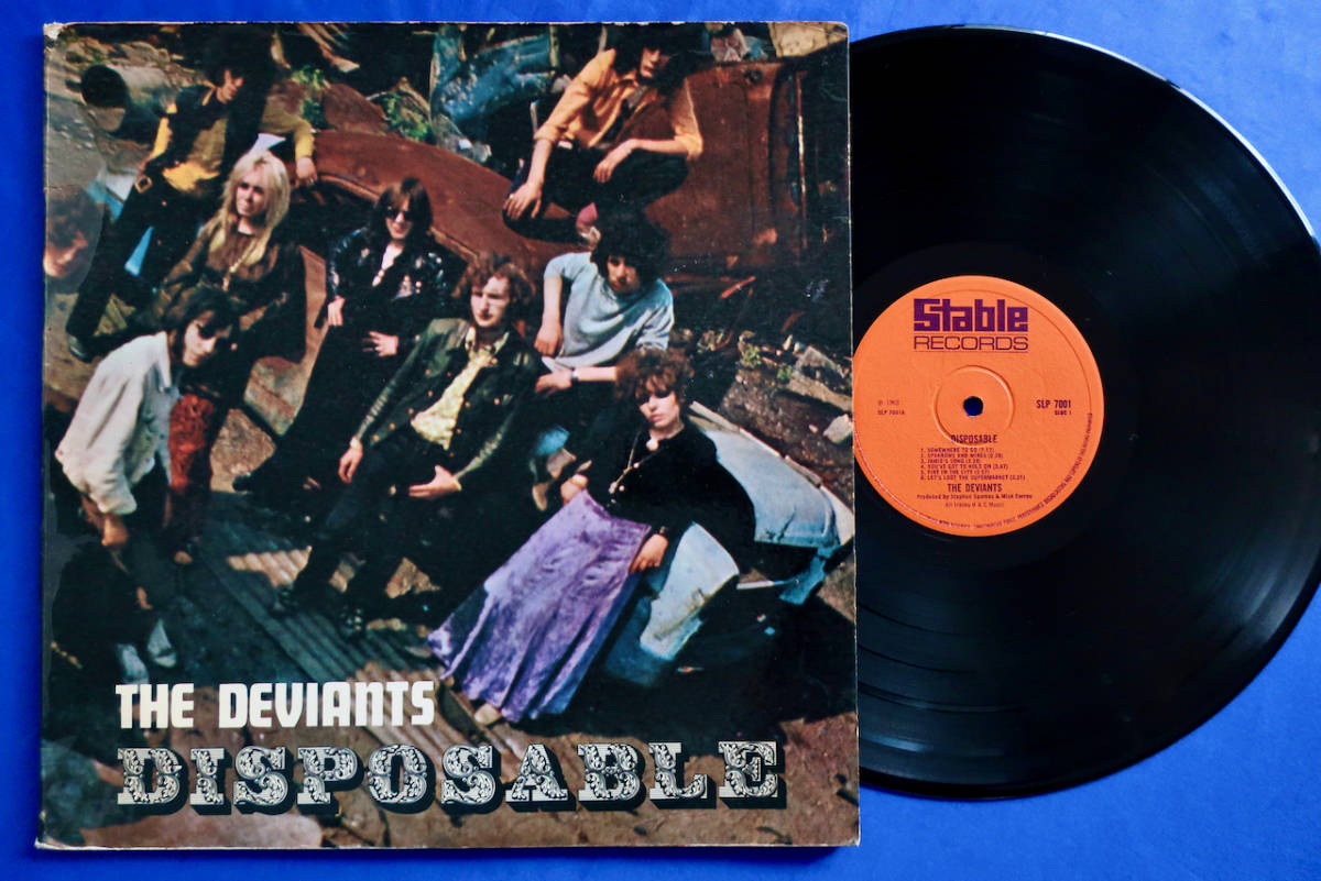 英国原盤 THE DEVIANTS Disposable 激レア自主盤 UK Stable Orig 見開きペラジャケ 168g重量盤 極上再生 Mick Farren Twink 全編試聴済 ...